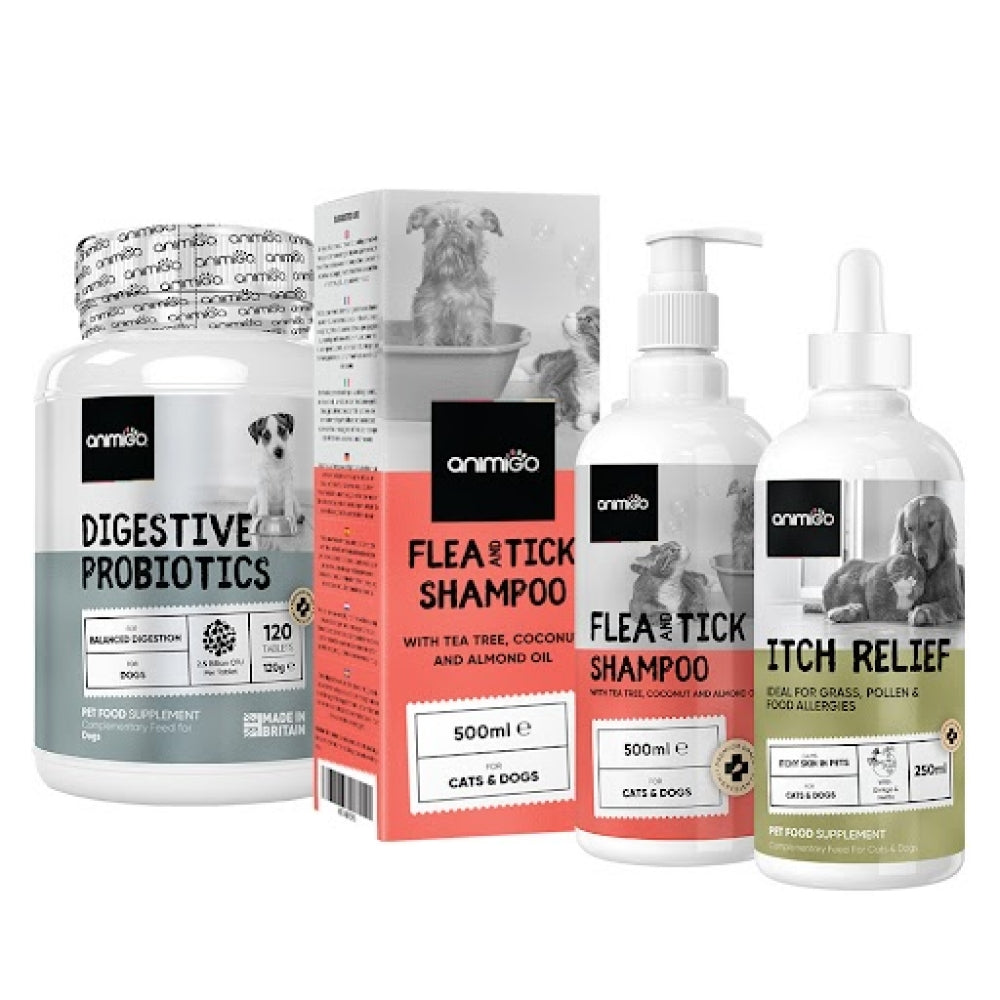 Skin & Coat Care for Dogs & Cats – Itch Relief & Probiotics | Animigo ...